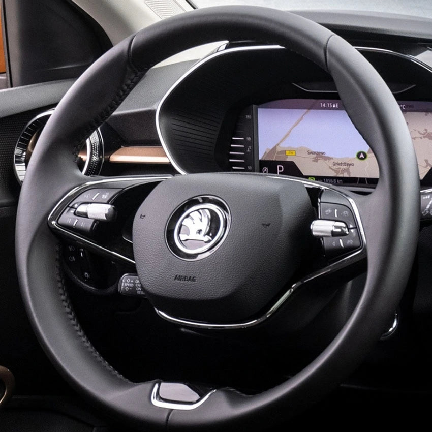 Steering Wheel Cover for Octavia VRS Fabia 2021-2024 | Stitchingcover